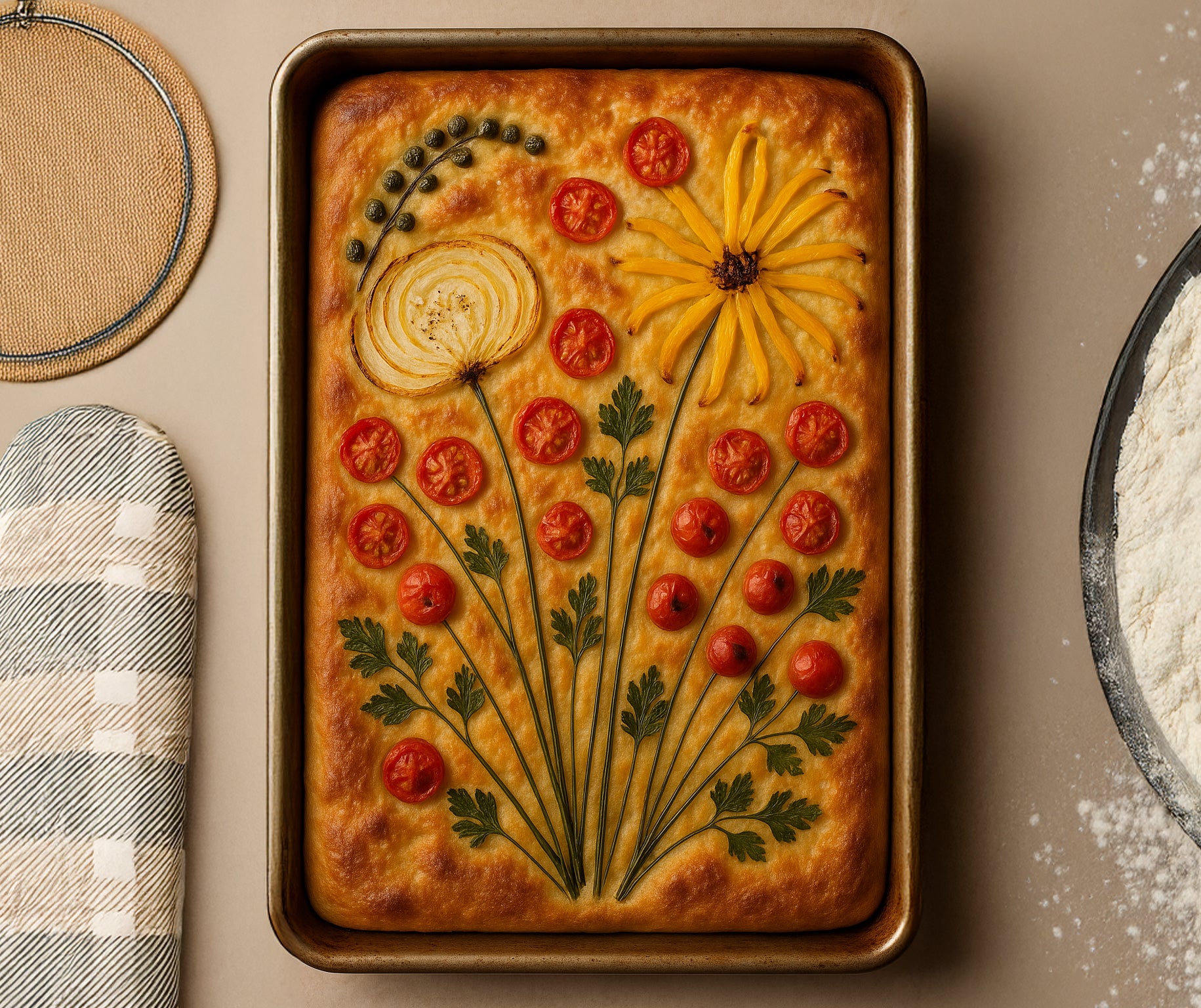 Decorative Focaccia Art Experience – priorityexperiences